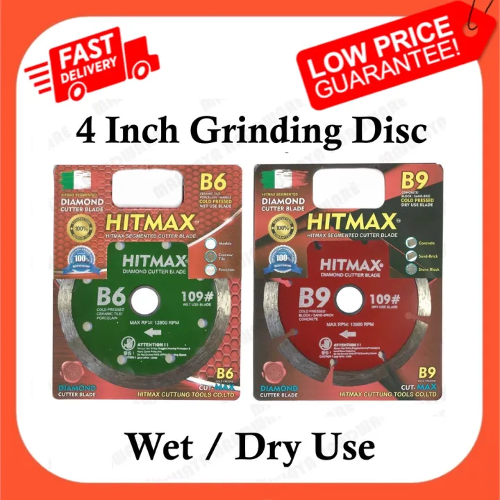 4" HITMAX Diamond Blade Wheel Dics Disc Cutter Grinder Saw Marble Wall ...