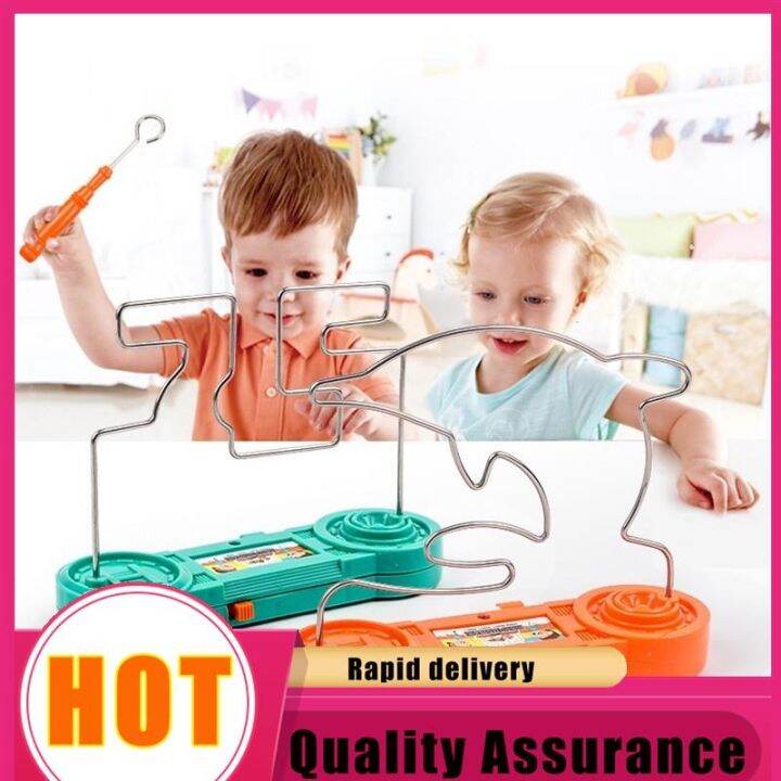 Kids Collision Maze Electric Shock Toys Puzzle Electric Touch Maze Game ...