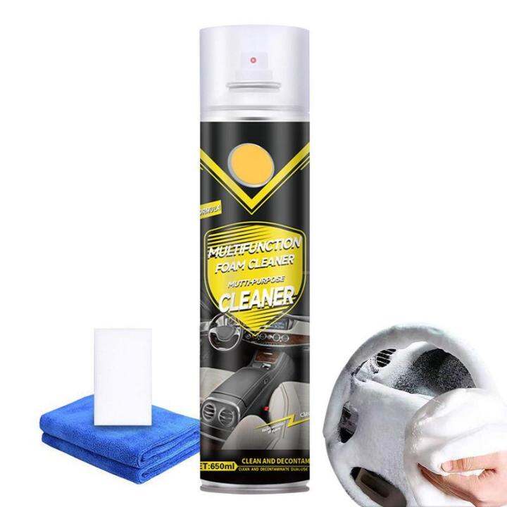 Car Interior Foam Cleaner Multipurpose Mousse Cleaner Rust Remover Interior Panel Seat Leather ...