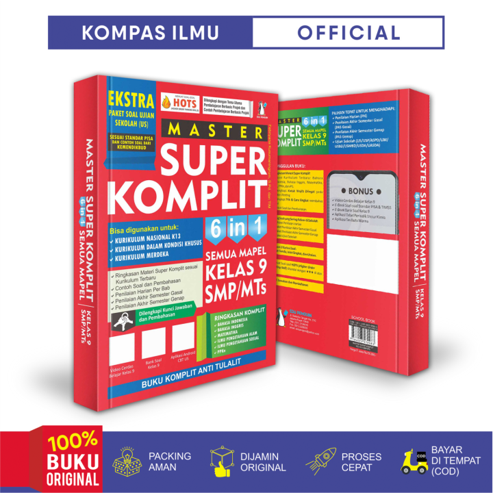 Buku Ulangan Master Super Komplit 6 In 1 Semua Mapel Smp Mts Kelas 9