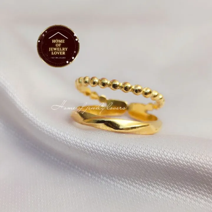 Manila Spot Trendy layered ring STAINLESS STEEL | Lazada PH