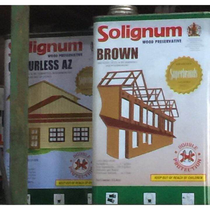 Solignum Wood Preservative for termites colorless brown gallon | Lazada PH