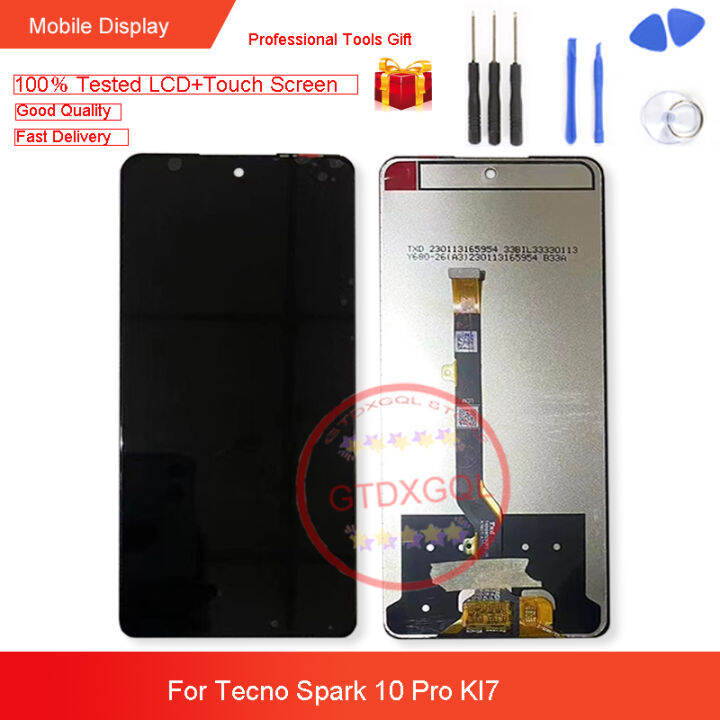 6.8 inches Best Working For Tecno Spark 10 Pro K17 LCD Display Touch Screen Digitizer Assembly ...