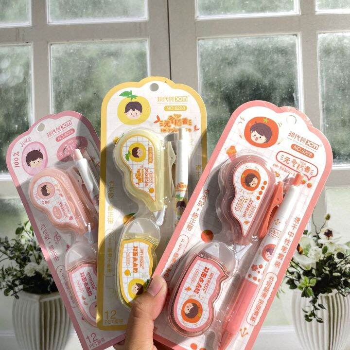 Correction Tape Paket 3in1 Isi 2 Tip ex Kertas 30 Meter + 1 Pulpen ...