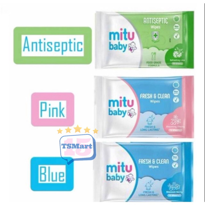 Mitu Tisu Basah Bayi Isi 4 Lembar / Mitu Baby Tissue Basah Mini Pack 4s ...