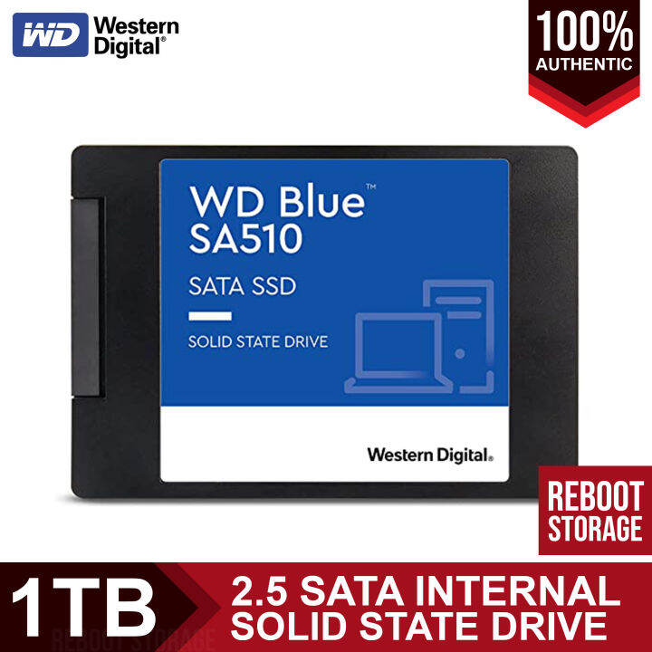 Western Digital WD Blue 1TB SA510 SATA 2.5" 7mm Internal Solid State Drive SSD WDS100T3B0A ...