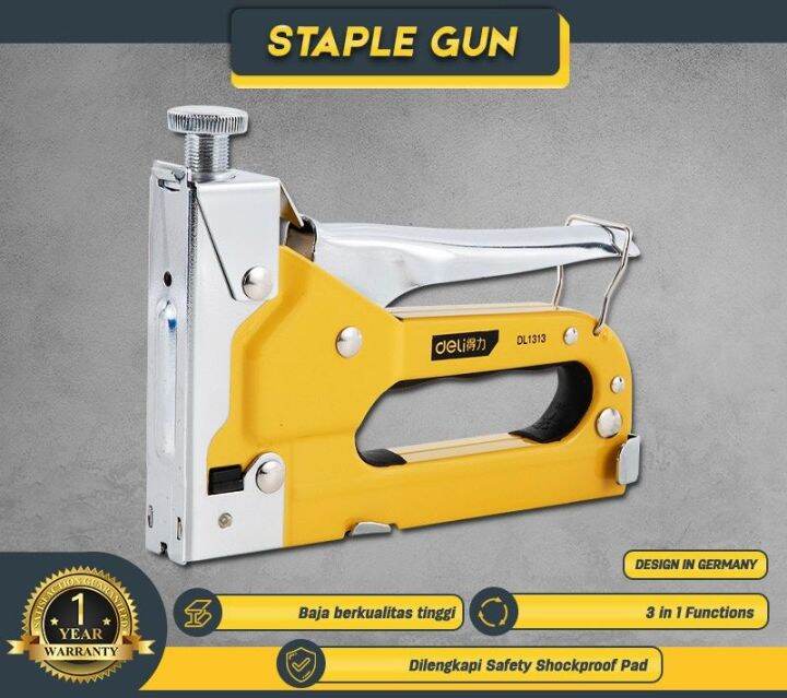 Deli Hand Riveter 3 in 1 / Deli Staple Gun 3 In 1 FREE ISI STAPLES ...