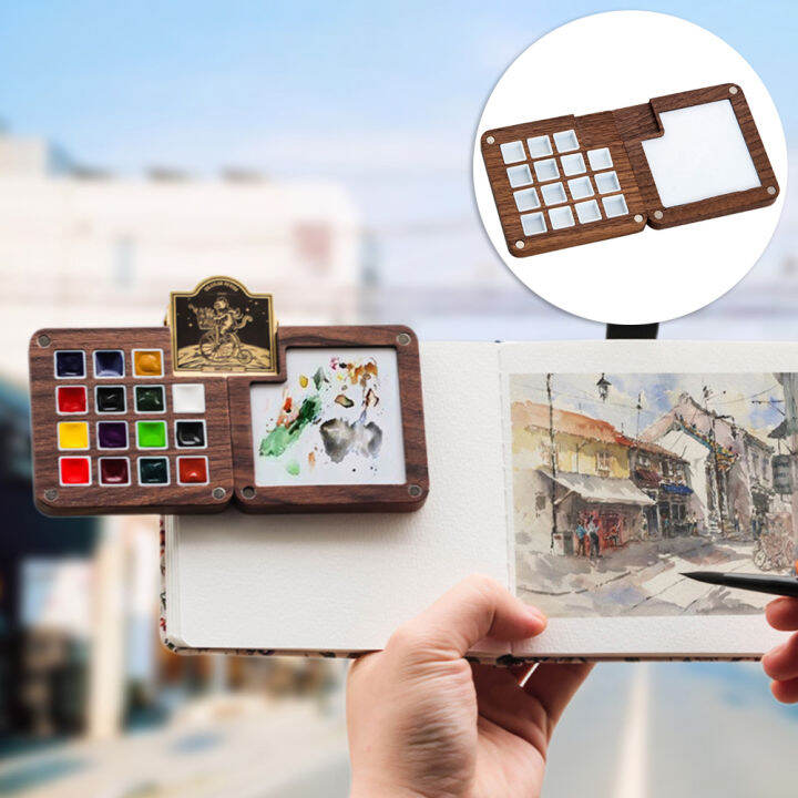 Travel Pigment Box Painting Tool Watercolor Sub-packing Box Mini Paint ...