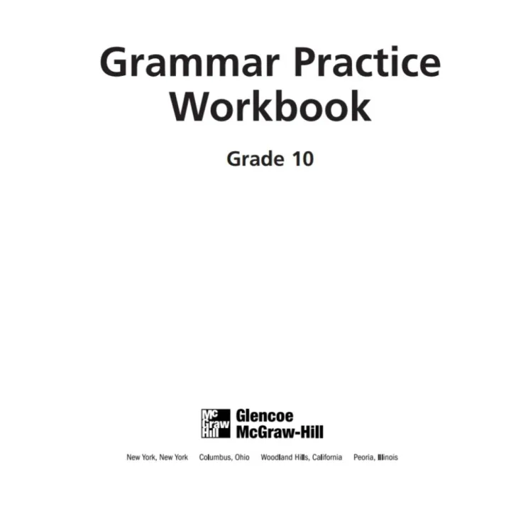 Grade 10 Grammar Practice Workbook | Lazada PH