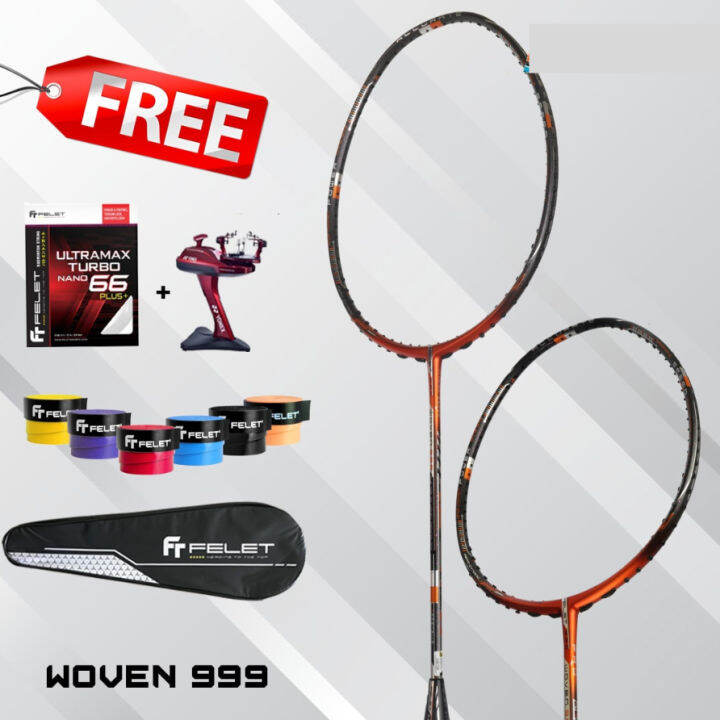 Raket Badminton FELET WOVEN 999 PRO Original | Lazada Indonesia