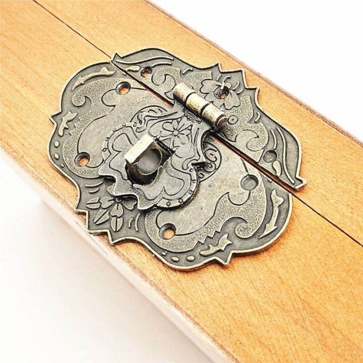 QIANX48 Metal Wooden Case Hasp Catch Clasp Vintage Bronze Hasp Durable ...