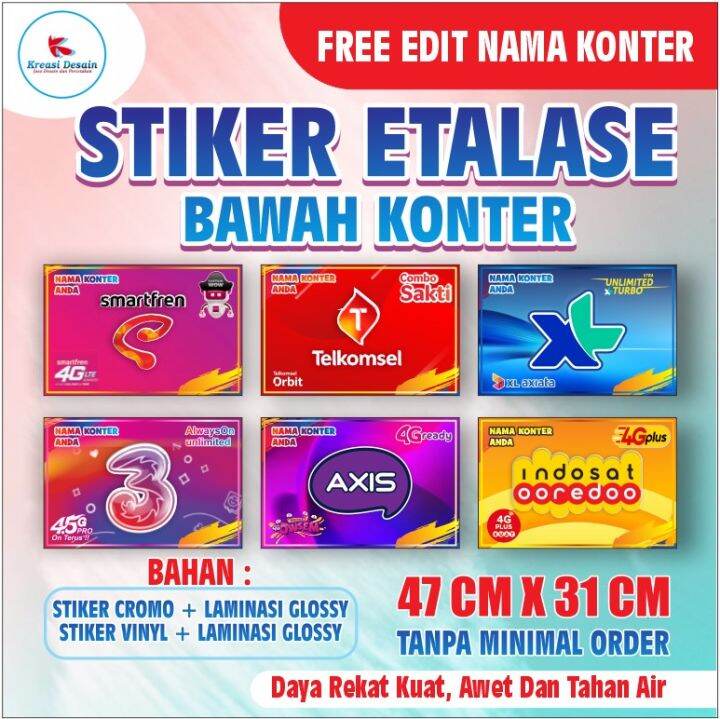 stiker etalase bawah konter | Lazada Indonesia