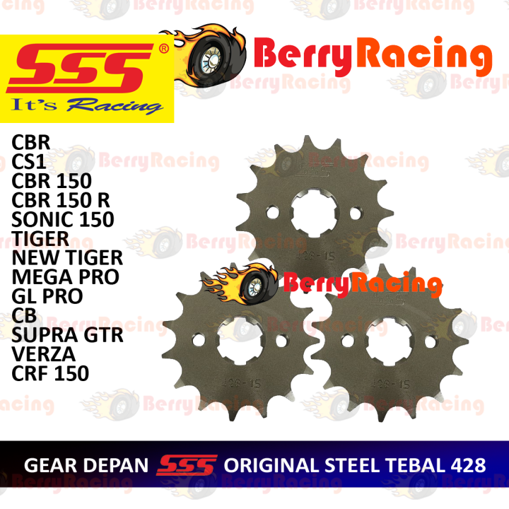 (COD) GIR GEAR DEPAN 428 SSS ORIGINAL MEGAPRO CBR SONIC TIGER GL CRF CB ...