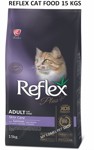 REFLEX PLUS CATFOOD SKIN CARE SALMON 15KGS / MAKANAN KUCING JAGA BULU ...