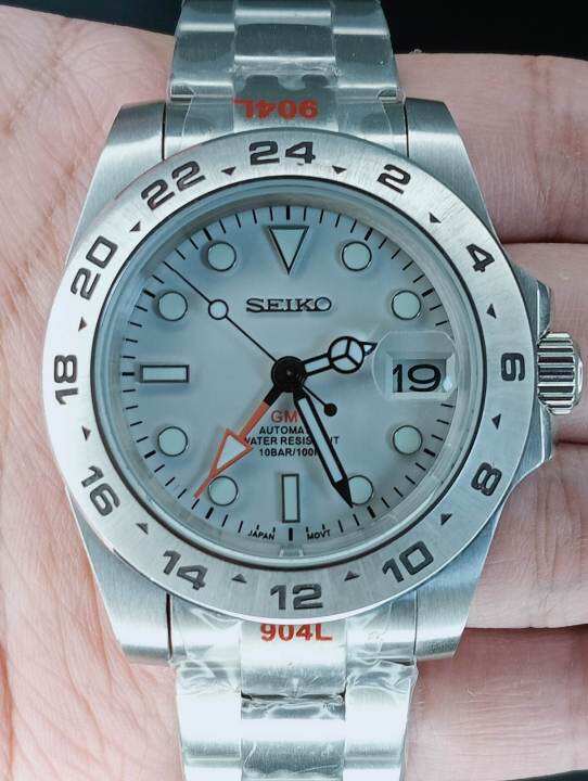 NH34 GMT Movement EXPLORER II POLAR Custom Build Homage Watch | Lazada PH