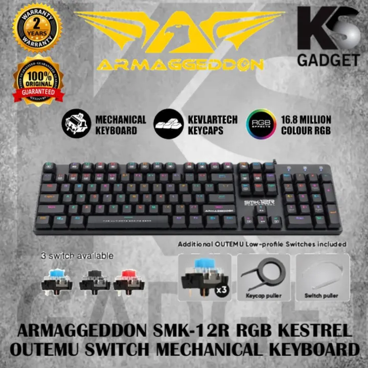 Armaggeddon SMK-12R RGB Kestrel Outemu Switch Mechanical Keyboard | 104 ...