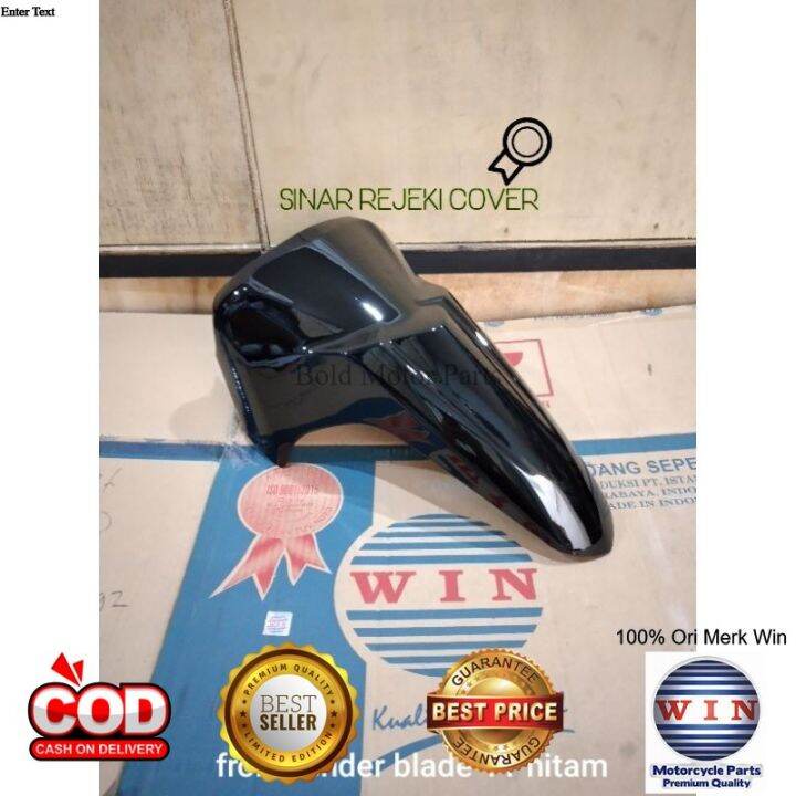 Slebor spakbor sepakbor depan / front fender blade 125 fi hitam merk ...