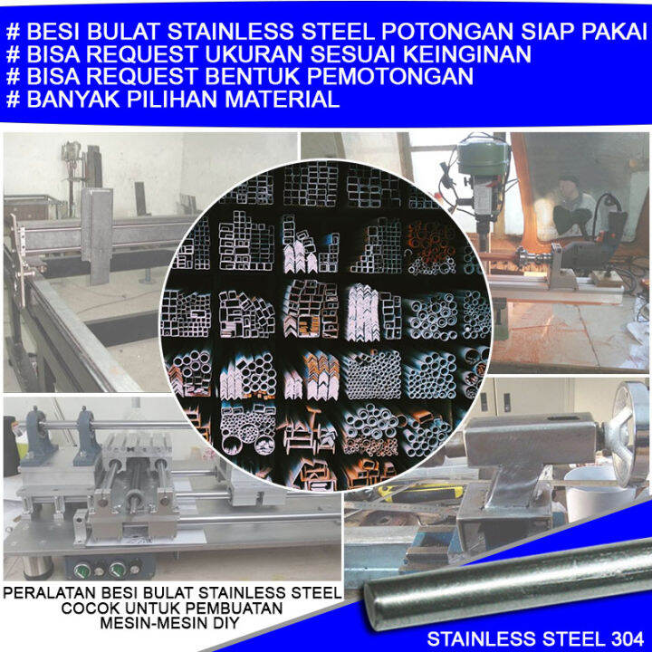 EELIC BEB-D4STAINLESS SILVER BESI BETON BULAT POLOS STAINLESS STEEL 304 ...