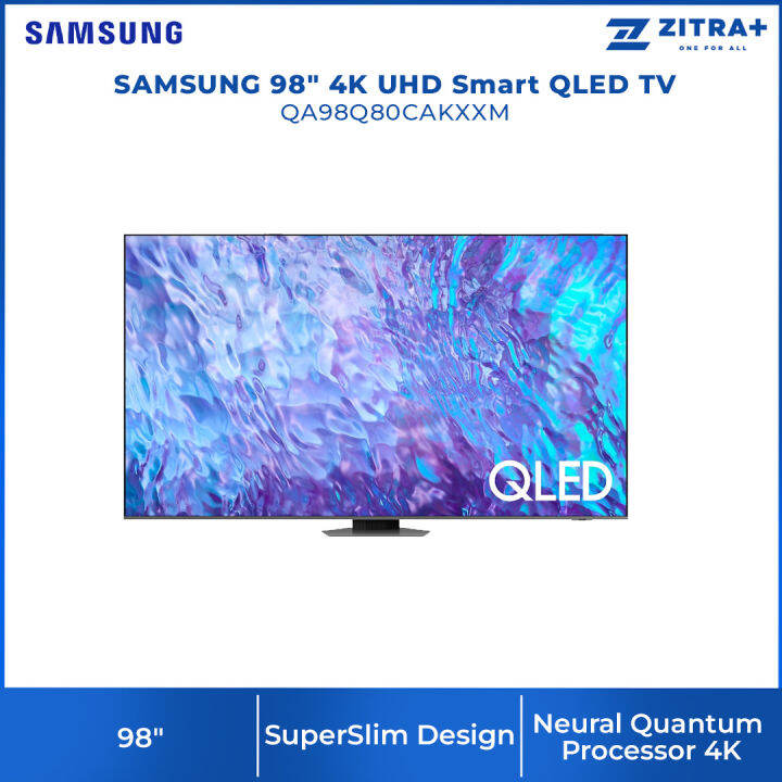 SAMSUNG 98" 4K UHD Smart QLED TV QA98Q80CAKXXM | Tizen™ Smart TV ...