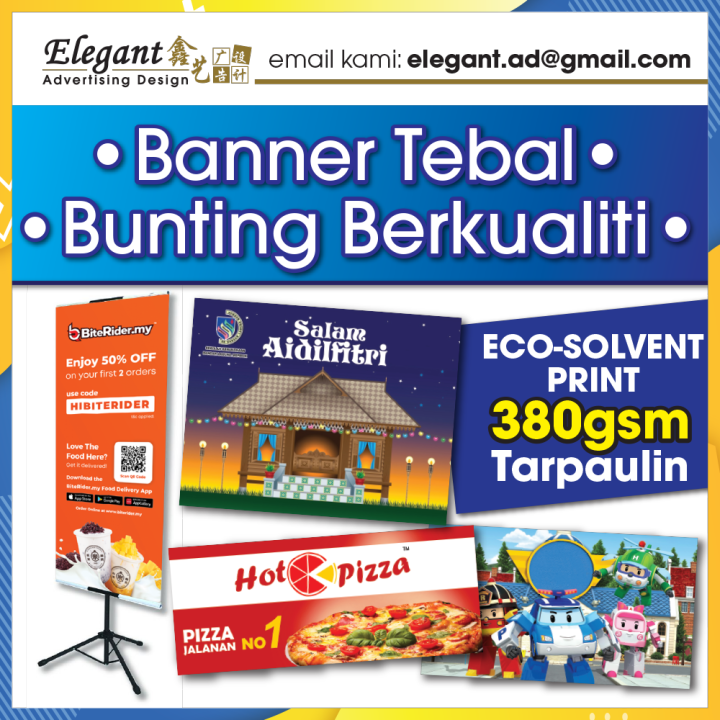 Banner Printing Bunting Printing - 380gsm tarpaulin Eco Solvent 1440dpi ...