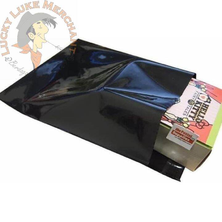 Polymailer Polymail Amplop Plastik Kemasan Packing HDPE 10 x 20cm Hitam ...