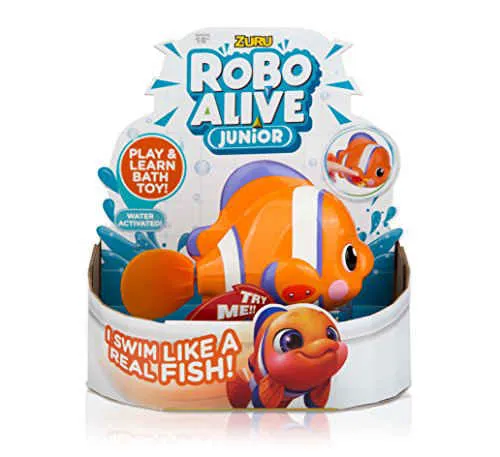 Robo Alive Junior Little Fish Battery-Powered Baby Fish Bath Toy by ...