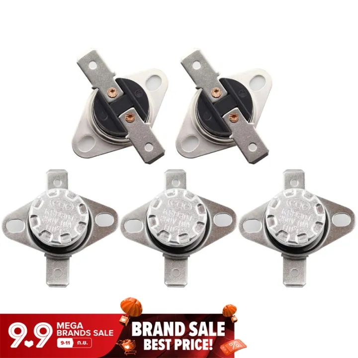 5 Pcs KSD301 Thermal Control Switch 250V 10A Normally Closed NC Thermostat Temperature Switch ...