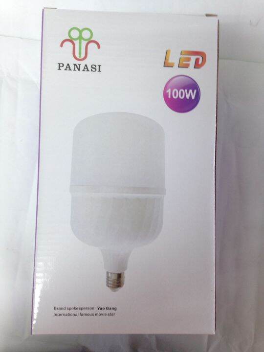หลอดไฟ LED PANASI 100W/220V สีขาว แสงสว่างจ้า ขนาดใหญ่มาก กว้าง13cmสูง ...