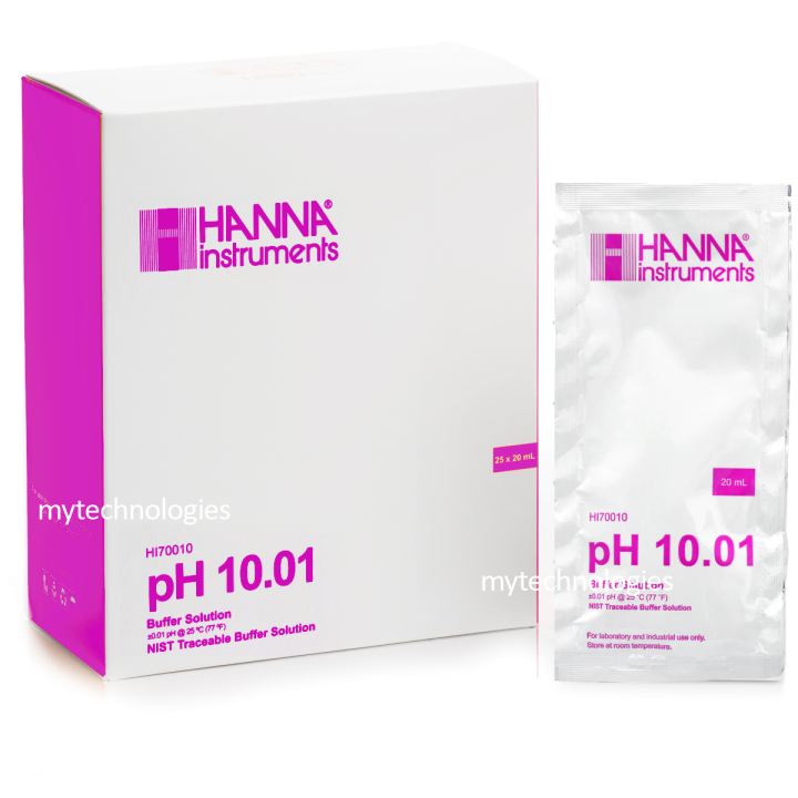 20ML - Hanna HI70010 pH 10.01 Buffer Solution PH Meter Calibration HI70010P | Lazada