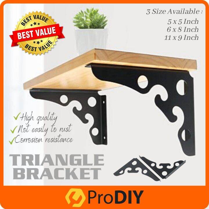 2pcs Triangle L Bracket Multi Function Wall Shelf Modern Design Heavy ...