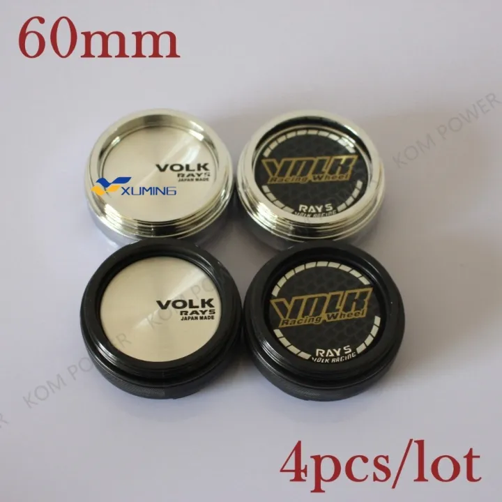 60MM VOLK RAYS Racing Wheel Center Cap For Rims Car-Covers RAYS VOLK Logo Badge Centre Hub Caps ...