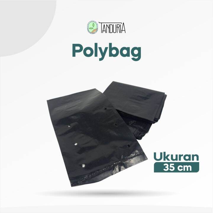 TANDURIA - POLYBAG 35 X 35 POLIBAG TANAMAN POT PLASTIK SEMAI ECERAN ...