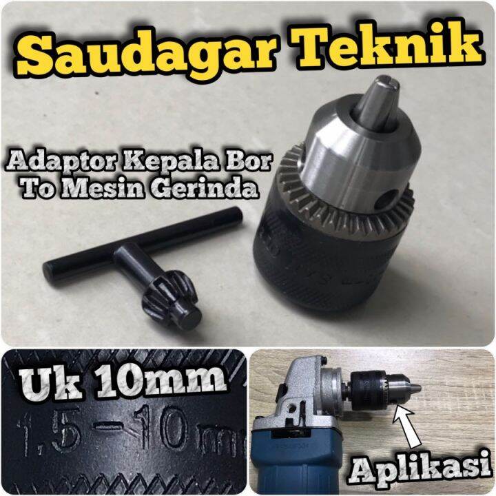 Adaptor Bor Ke Gerinda 10mm 13mm Adapter Gerinda Ke Bor | Lazada Indonesia