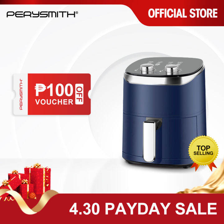 PerySmith Ecohealth Air Fryer PS1530 4.2L Smart Timer eless Fries ...