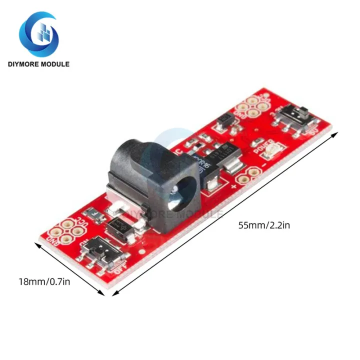 DC6 12V to DC3.3V/5V DC DC Buck Converter Step Down Power Voltage Module Supporting 8P Array ...