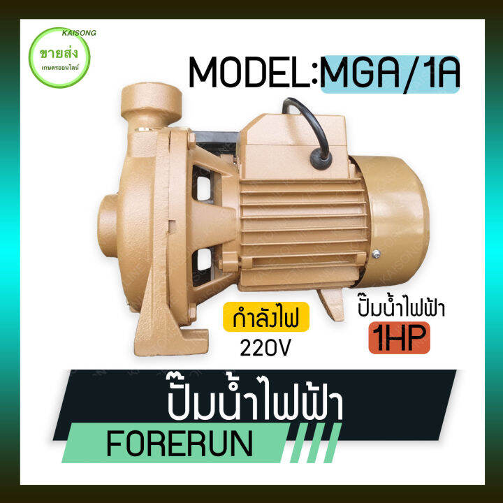 FORERUN ปั๊มน้ำหอยโข่ง / ปั๊มน้ำไฟฟ้า รุ่น MGA/1A กำลังเครื่อง 1 แรง ...