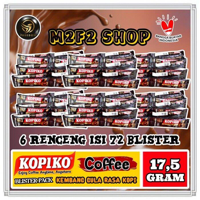 Permen Kopiko Coffee Candy Blister Pack - 17,5 gr (Kemasan 6 Renceng ...