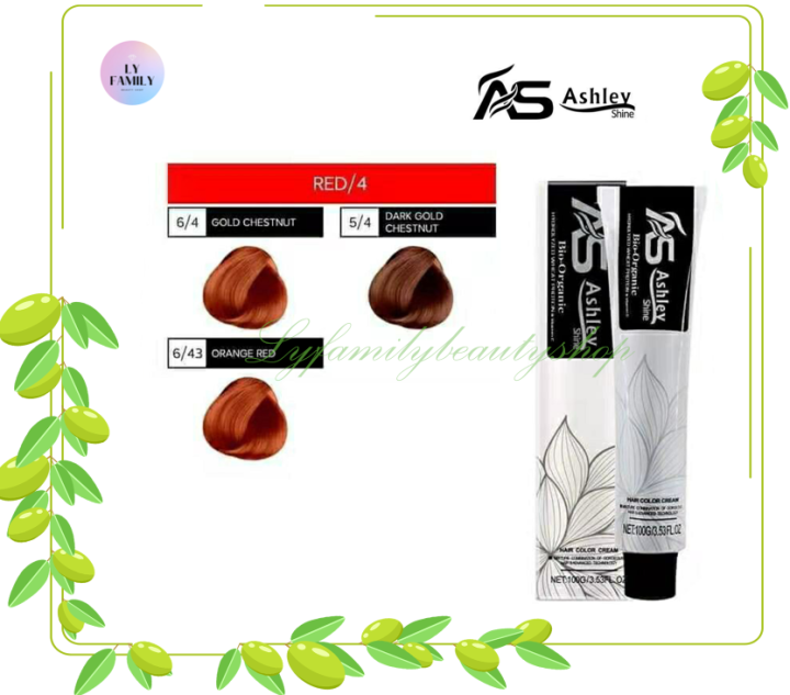 Ashley Hair Color Dye Tube 100ml(Red/4) | Lazada PH