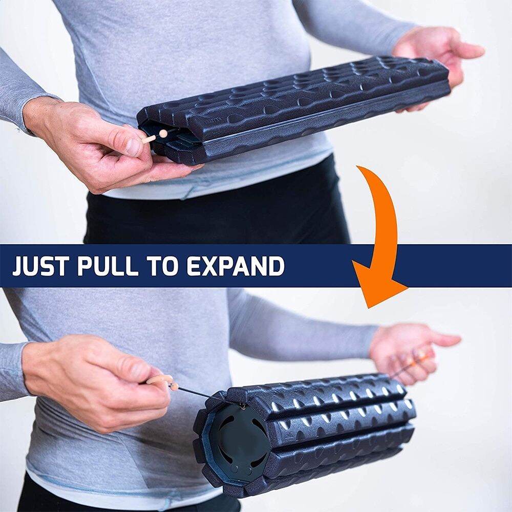 【HUhu】 Brazyn Morph Foam Roller (Alpha-Sage): Collapsible Travel Foam ...