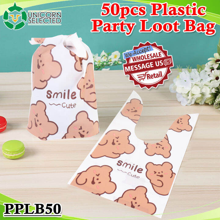 Unicorn Selected PPLB50 (50PCS) Rabbit Ear Plastic Cookie Loot Bag ...