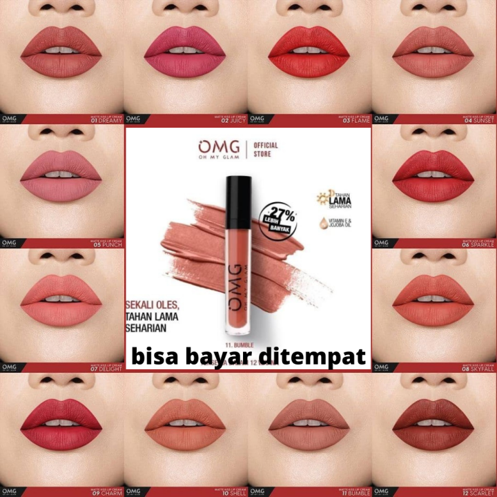 COD OMG lip cream / Oh My Glam lip cream 3.5gr. cod / bayar ditempat / 100% | Lazada Indonesia