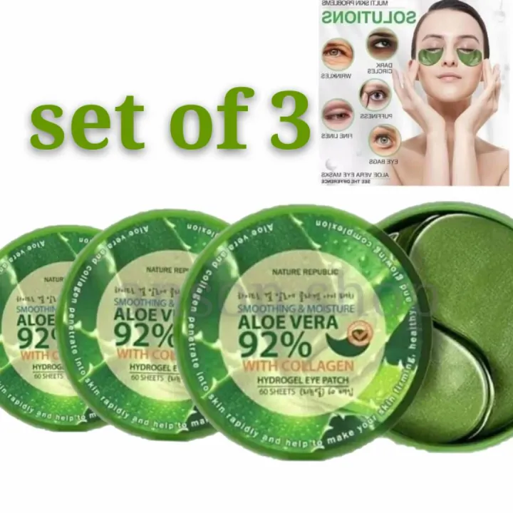 ( Set of 3 ) Nature Republic Aloe Vera Hydro Gel EYE PATCH from South ...