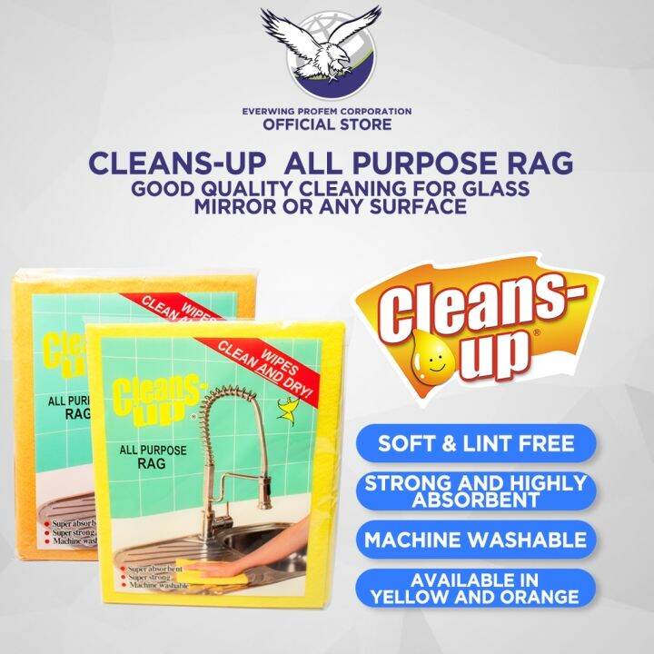 Cleans Up All Purpose Rag Cleaning For Glass Or Any Surface | Lazada PH