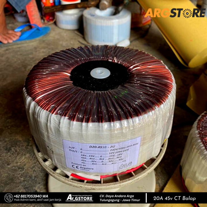 Trafo toroid donat 20A 45V CT Spesifikasi Balap | Lazada Indonesia