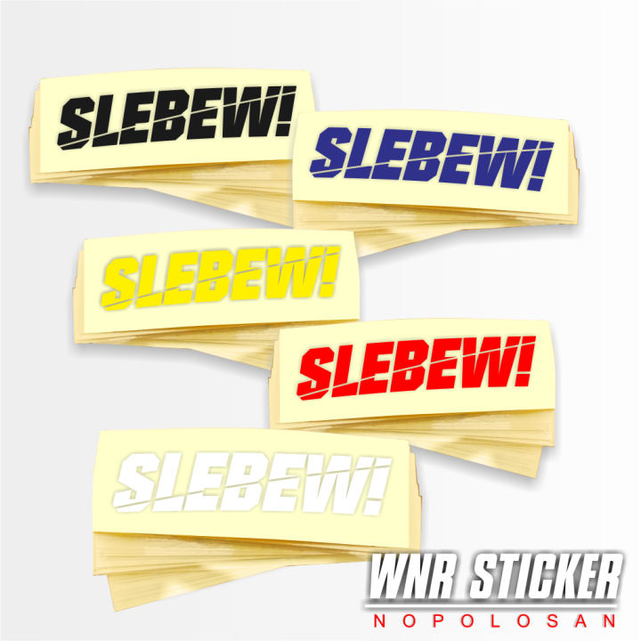 Stiker Cutting SLEBEW Viral Variasi motor dan helm | Lazada Indonesia