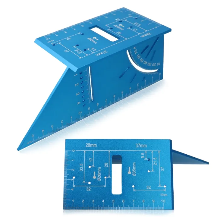 Woodworking Square Angle Ruler Protractor Aluminum Alloy For Mounting ...