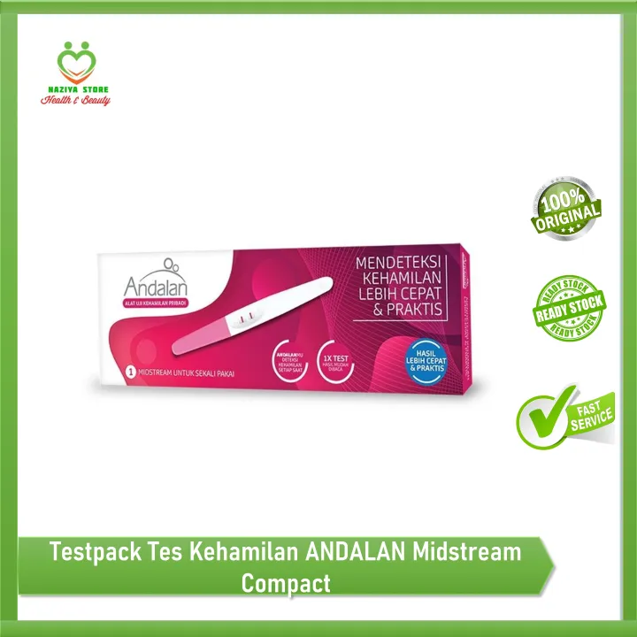 Testpack Tes Kehamilan ANDALAN Midstream Compact /Tes Hamil Alat Uji ...