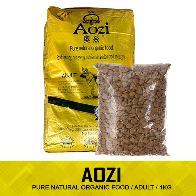 Aozi Organic Adult Dog Food (Beef, Egg and Spinach Flavor) 1kg | Lazada PH