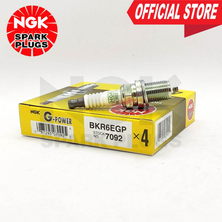 NGK BKR6EGP G-Power Spark Plug Set of 4 | Lazada PH