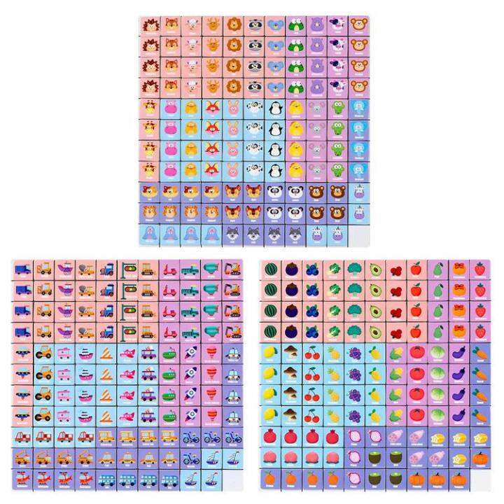 Memory Matching Cards Car/Fruit Magnetic Memory & Matching Board ...
